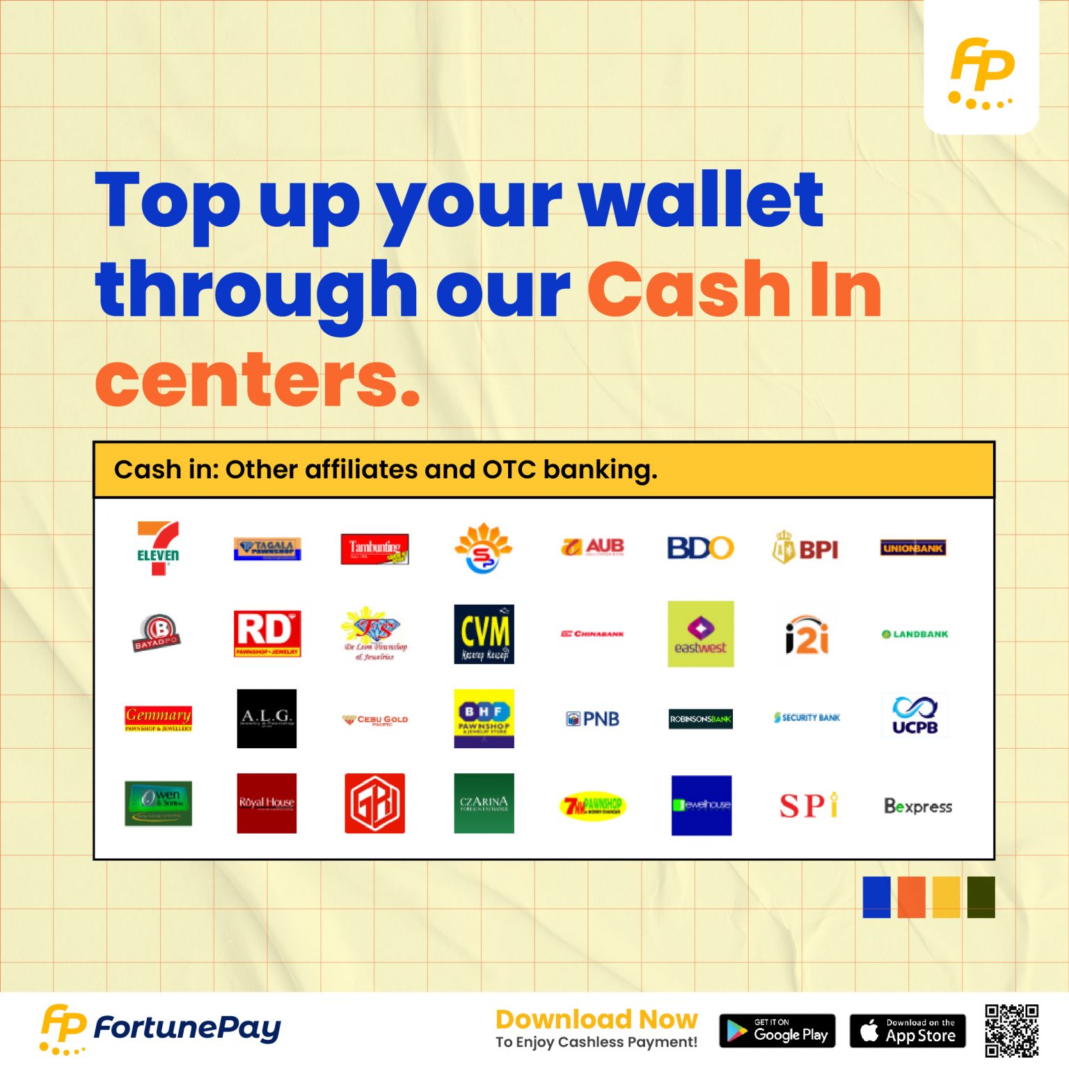 CASH-IN CENTERS – FortunePay